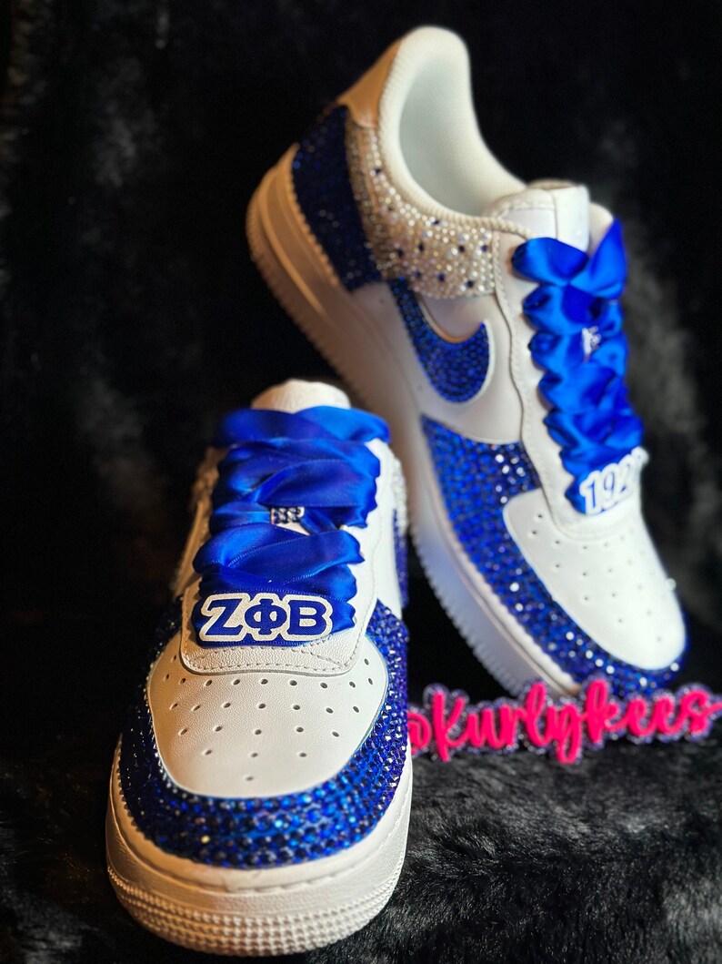 Custom Zeta Air Force Ones/ Customizable/ Add Any Sorority or Theme ...