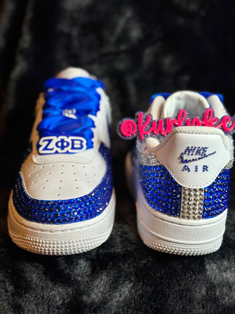 Custom Zeta Air Force Ones/ Customizable/ Add Any Sorority or - Etsy