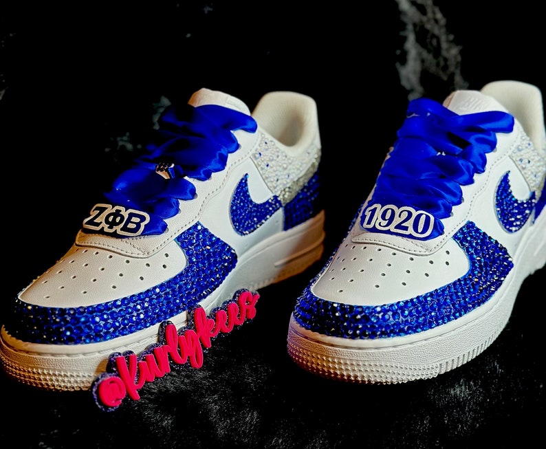 Custom Zeta Air Force Ones/ Customizable/ Add Any Sorority or Theme ...