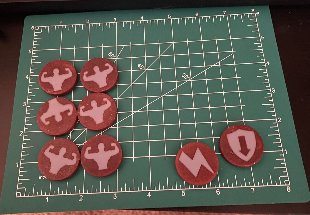 Barbarian RAGE Token Set, Tabletop Gaming - Etsy