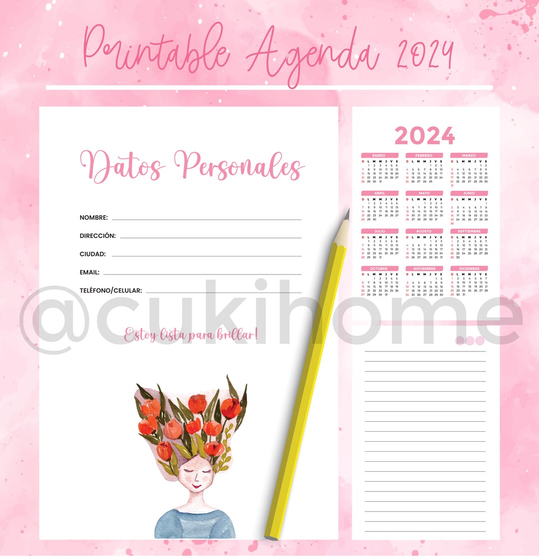 PRINTABLE AGENDA 2024 - TIMELESS - Etsy
