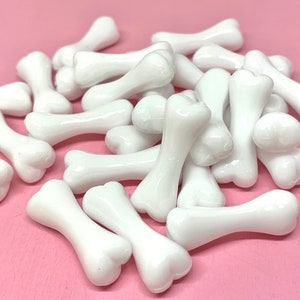 20pcs Miniature Resin Bones - 3D Cabochons for Slime or Sensory Bins ...