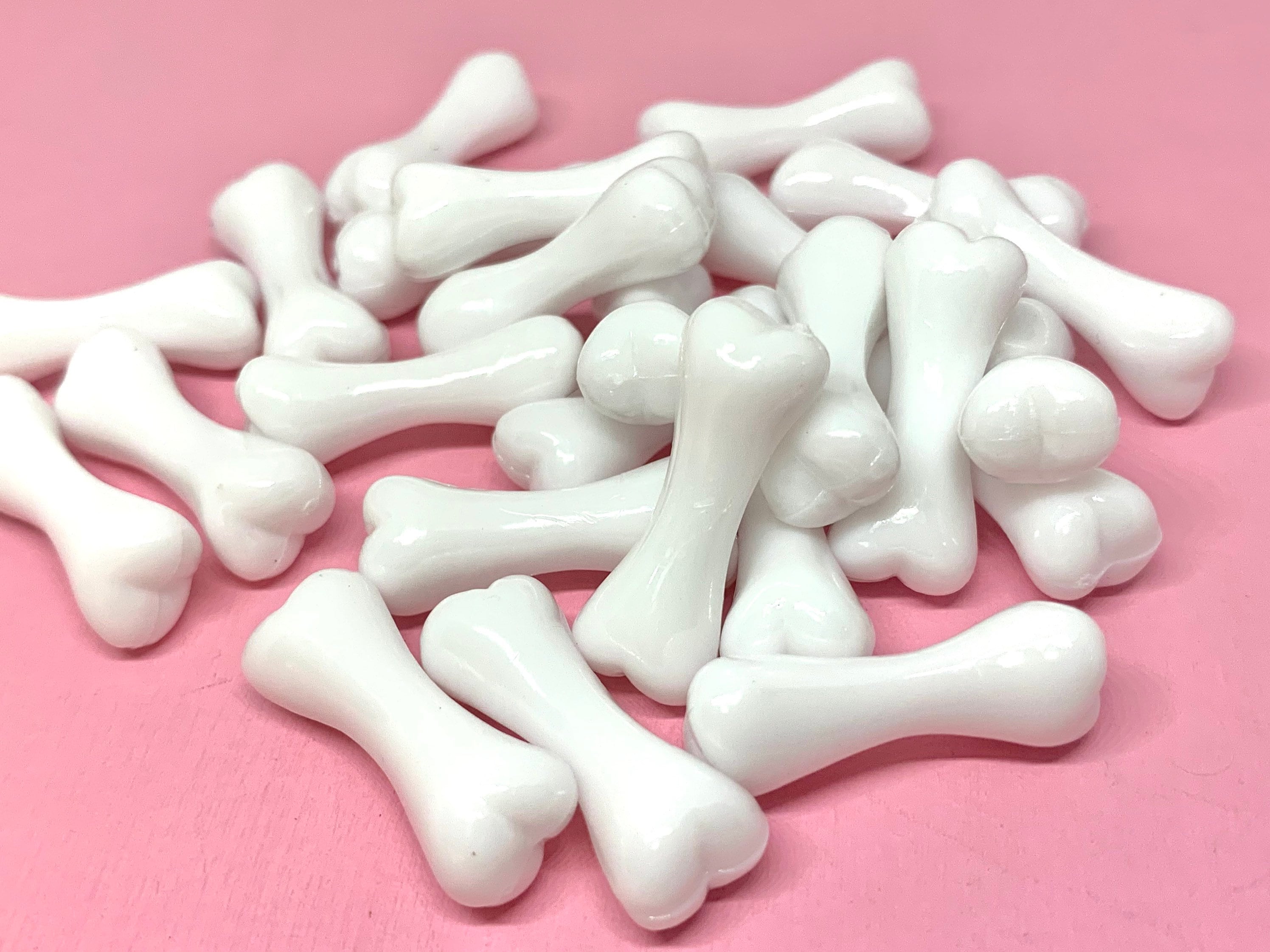 20pcs Miniature Resin Bones - 3D Cabochons for Slime or Sensory Bins ...