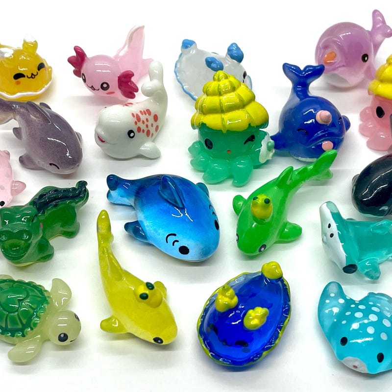 Miniature Resin Animal Figurines - Etsy