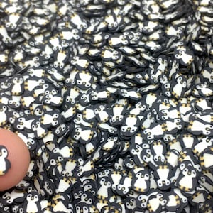 Penguin Fimo Slices Sprinkles for Slime, Resin Inclusions Christmas ...
