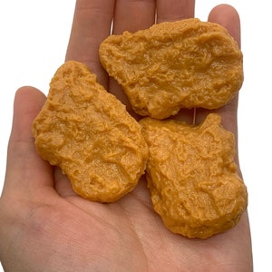 4pcs Fake Chicken Nuggets - Realistic Faux Food for Craft Supplies or ...