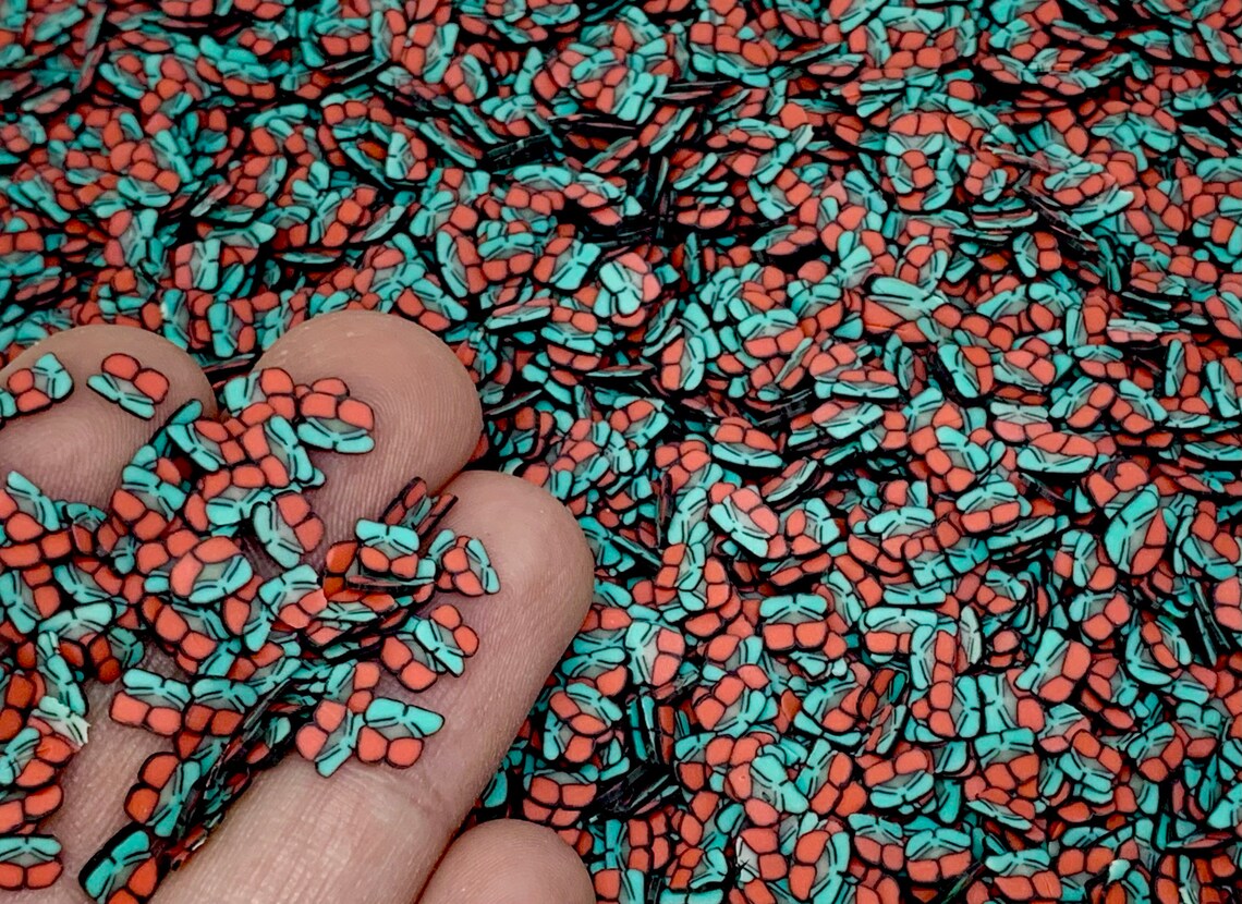 Cherry Fimo Slices Polymer Clay Fruit Embellishments for - Etsy