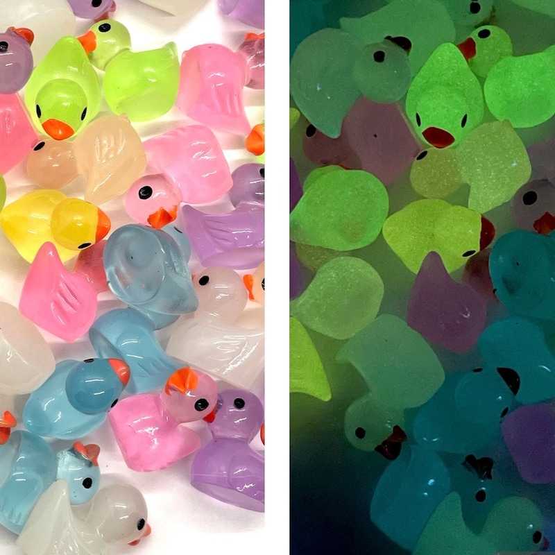 Glow in the Dark Mini Ducks - Etsy