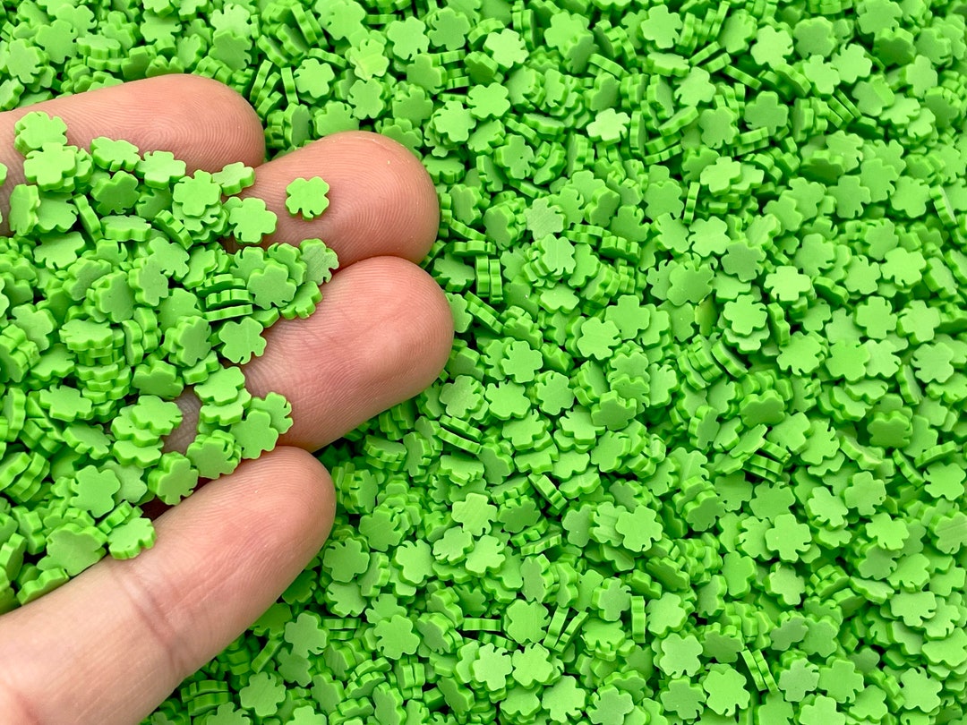 Shamrock Fake Sprinkles - 5g to 50g Green Four Leaf Clover Confetti ...