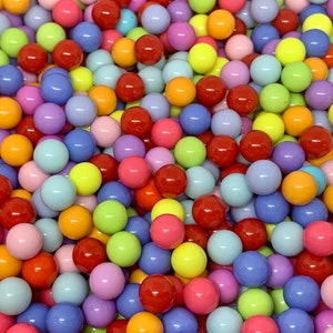 Colorful Fake Round Candies - Mini Faux Gumballs - Fake Bake Supplies ...