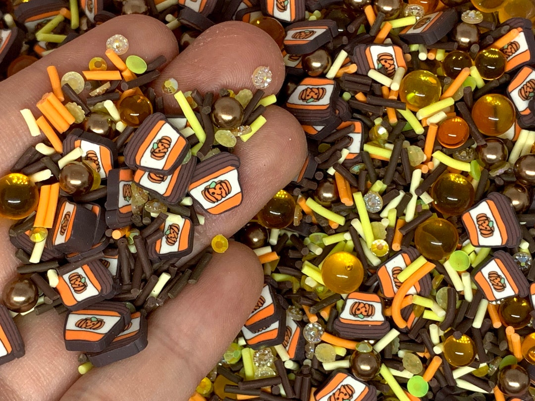 Pumpkin Spice Latte Confetti Mix - Fimo Slices and Fake Sprinkles for ...
