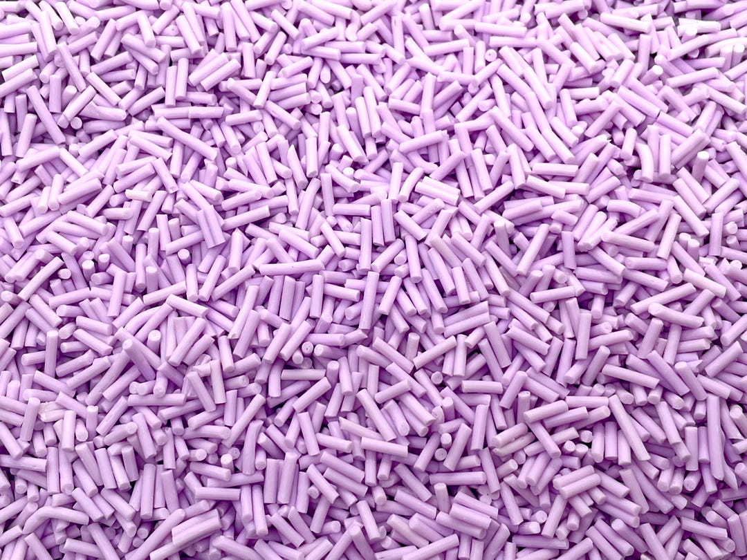 Pastel Purple Fake Sprinkles for Slime or Decoden - Polymer Clay ...