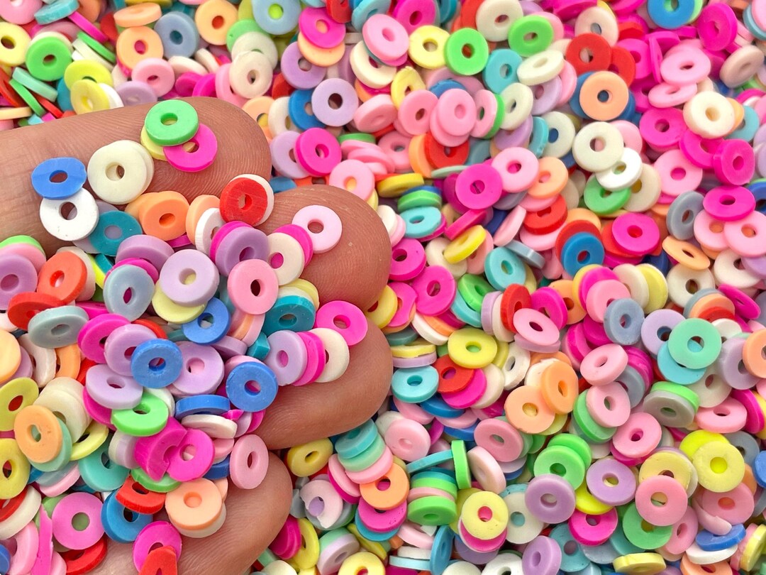 Clay Fruit Loop Sprinkles - Fake Rainbow Sprinkles for Slime or Resin ...