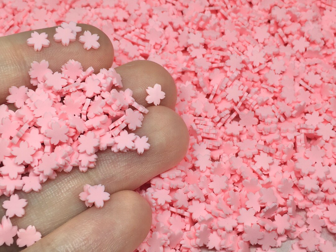 Clay Cherry Blossom Sprinkles for Slime or Decoden - Fake Sprinkles ...