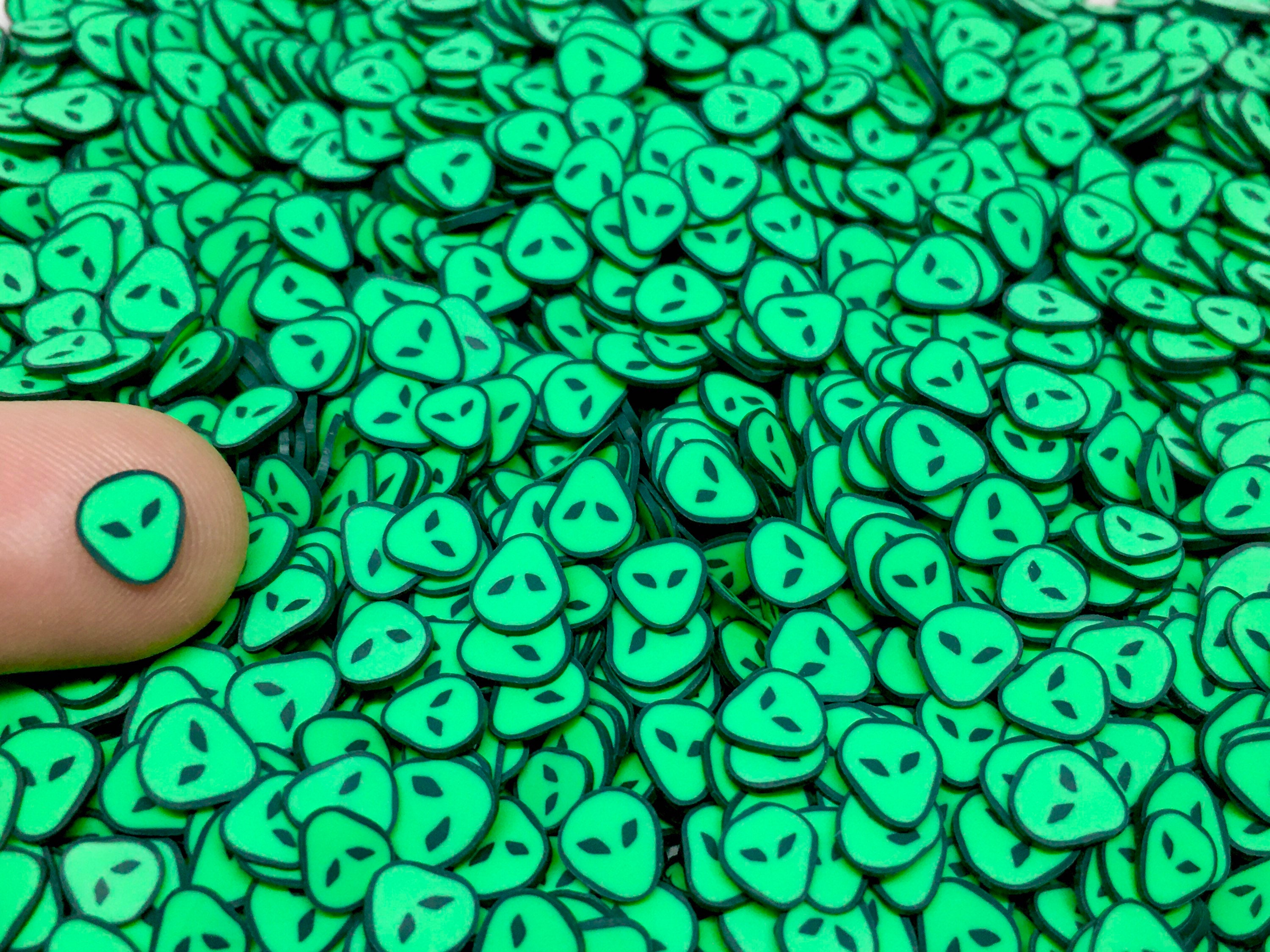 Alien Head Fimo Slices Polymer Clay Sprinkles for Slime - Etsy