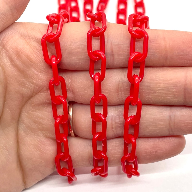Red Chain - Etsy