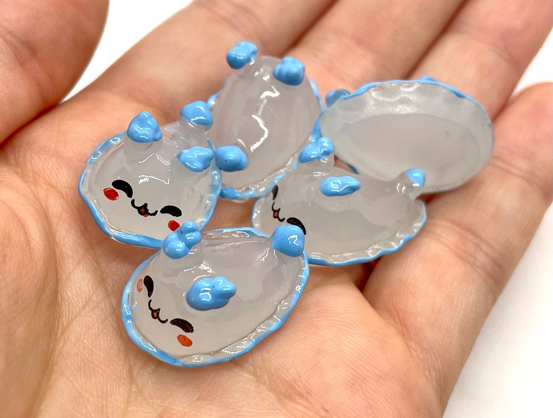 10pcs Sea Slug Miniatures - Resin Nudibranch Cabochons for Slime or ...