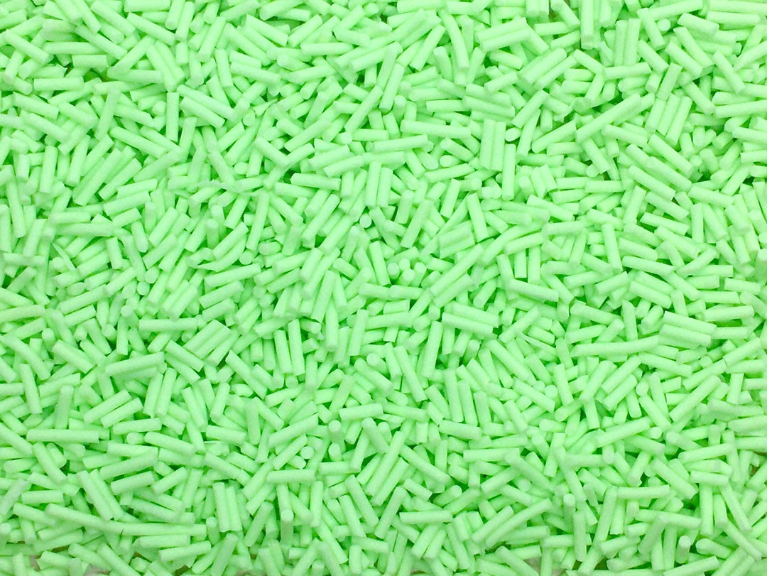 Pastel Green Fake Sprinkles for Slime or Decoden - Mint Clay Sprinkles ...