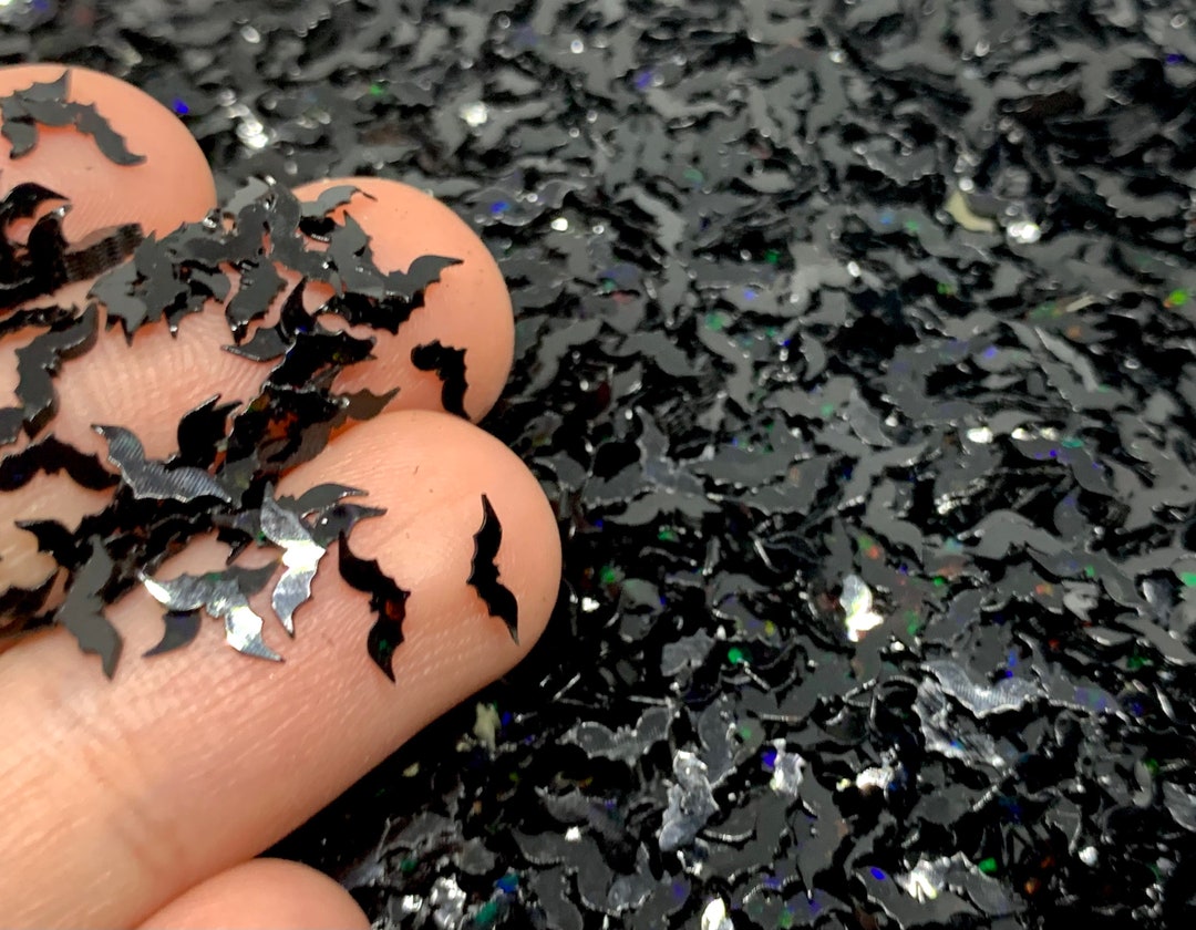 Bat Confetti - 5g to 50g Halloween Sparkles - Sequins for Resin Crafts ...
