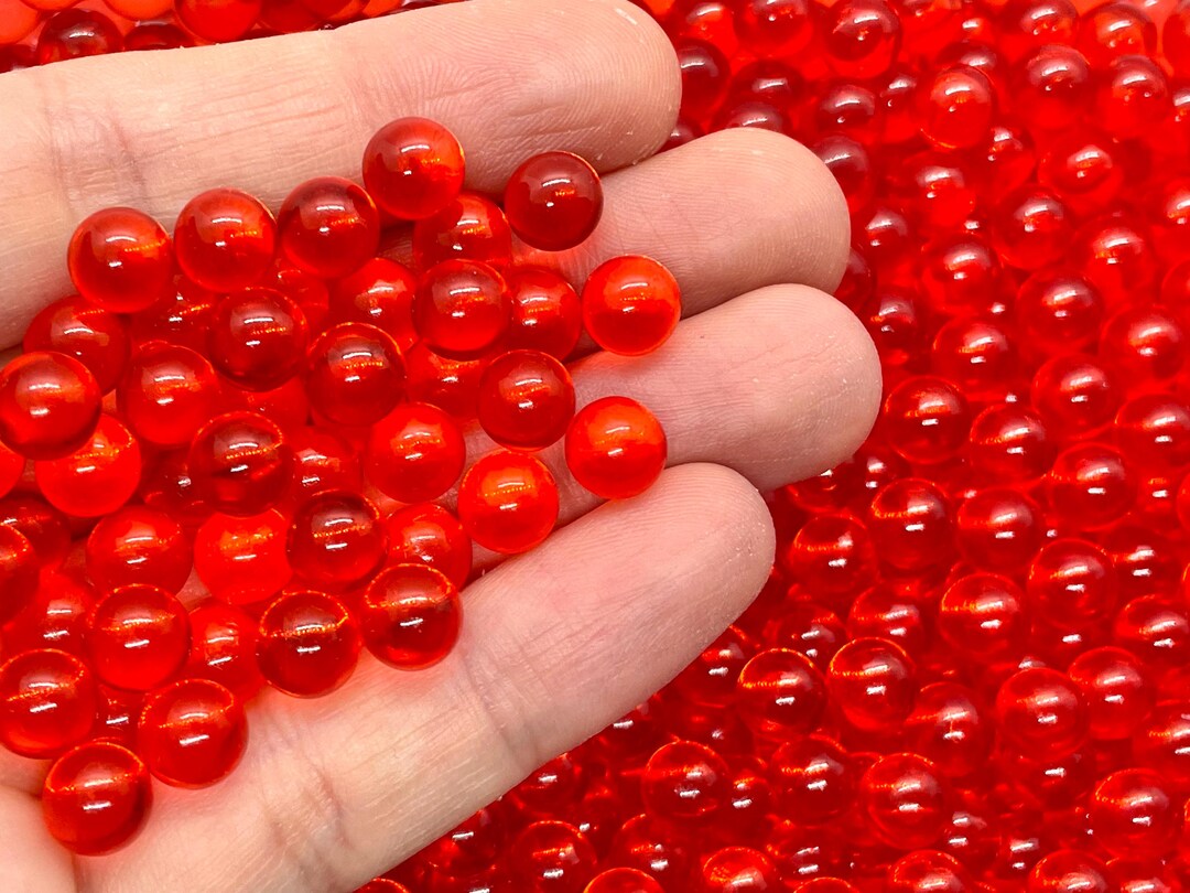 Fake Strawberry Boba - Translucent Red Faux Bubble Tea Bubbles ...