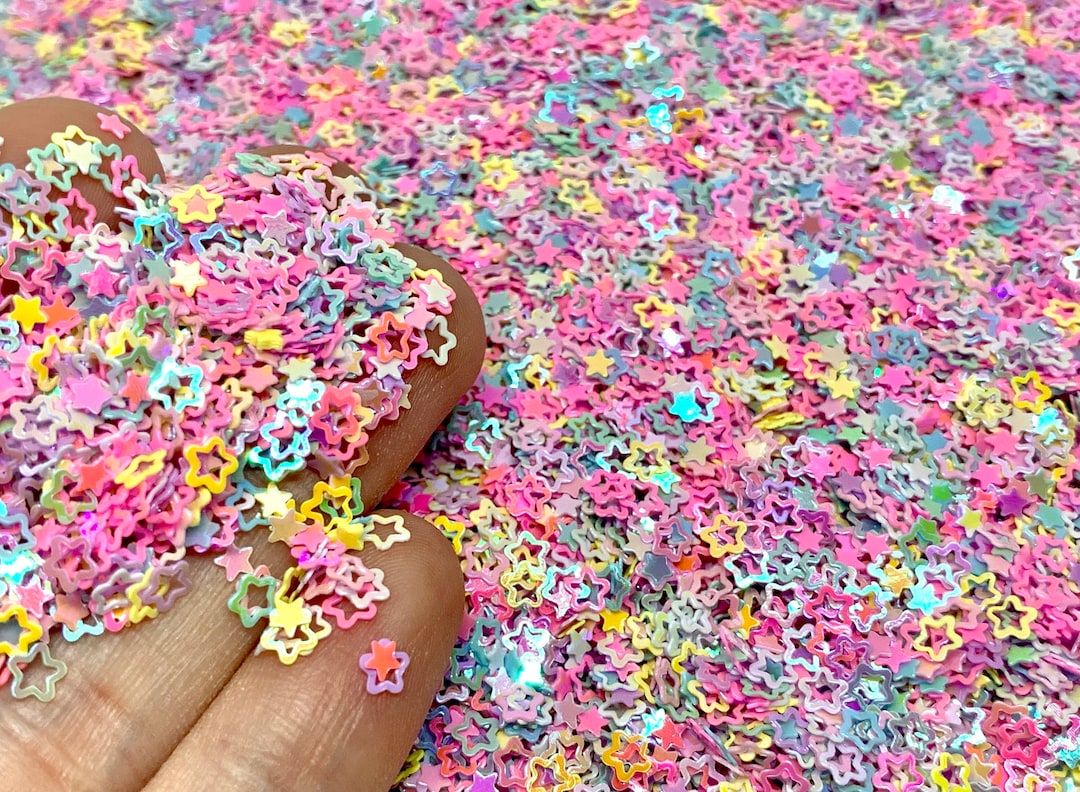 Pastel Colorful Star Glitter - 5g to 50g Rainbow Sparkles - Mixed ...