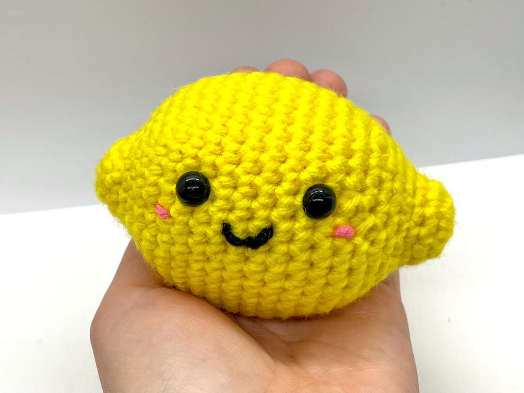 Kawaii Crochet Lemon - Cute Amigurumi Fruit Plushies - Handmade Food ...