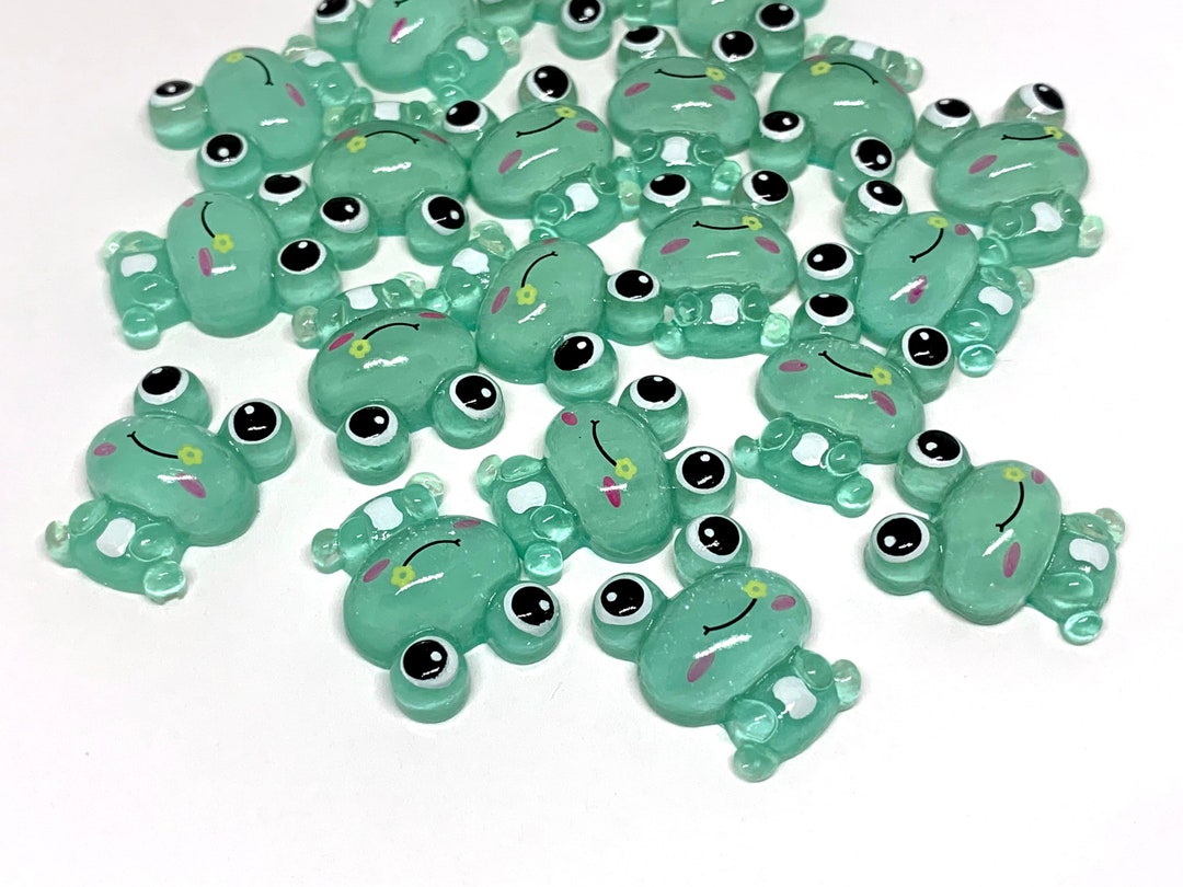 5pcs Sparkly Frog Cabochons Resin Decoden or Slime Charms - Etsy