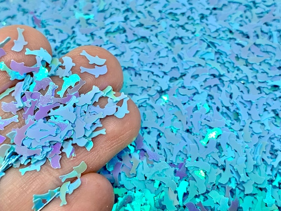 Dolphin Glitter 5g to 50g Sparkles Blue Holographic - Etsy