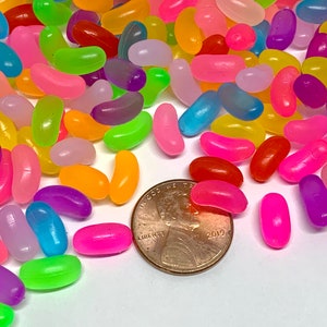 20pcs Tiny Fake Jelly Beans - Candy Cabochons for Slime - Cute Resin ...