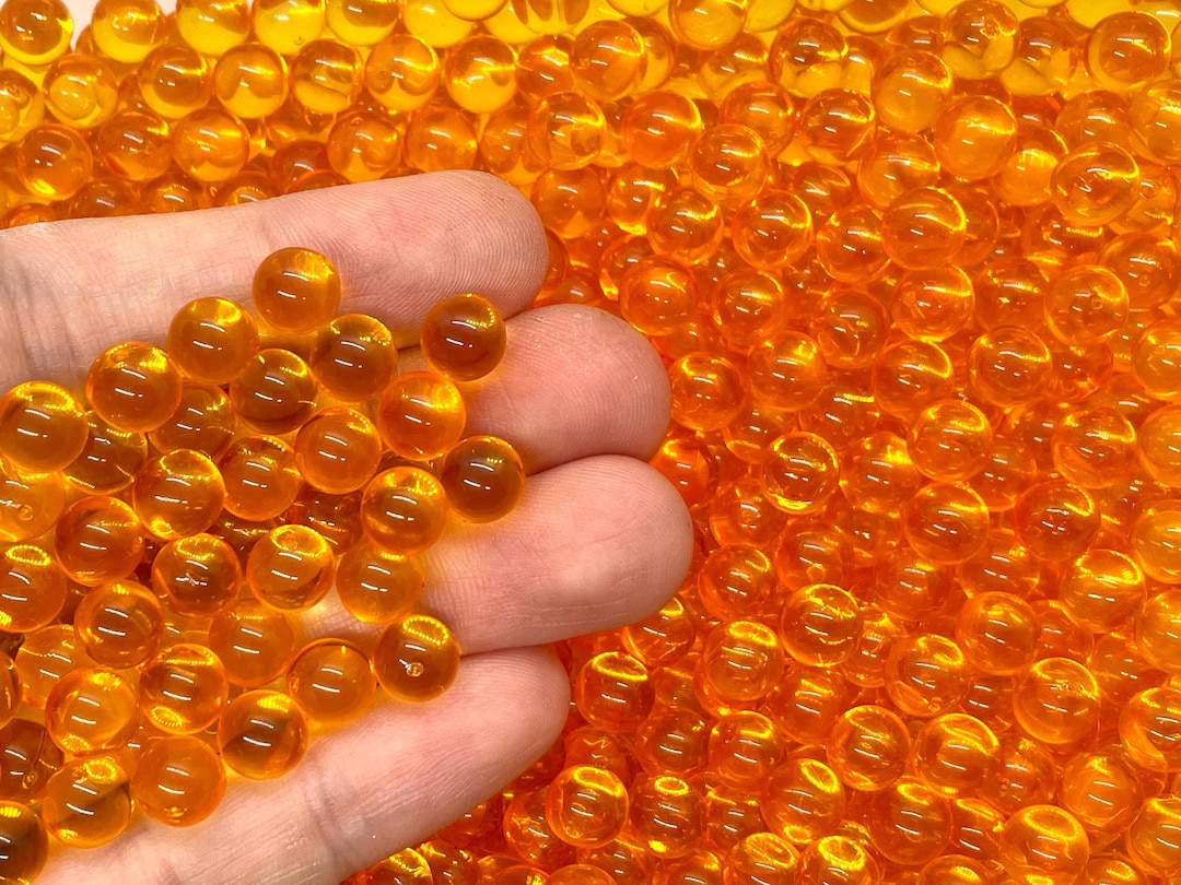Fake Mango Boba - Translucent Orange Faux Bubble Tea Bubbles ...