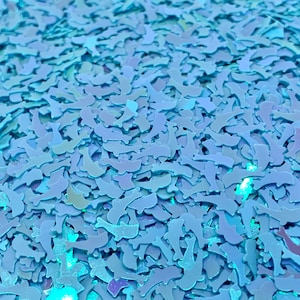Dolphin Glitter - 5g to 50g Sparkles - Blue Holographic Confetti - Etsy