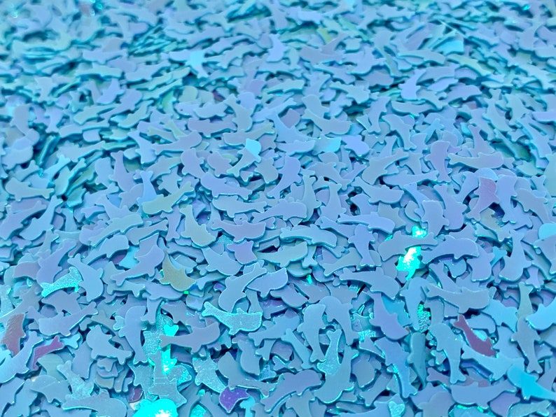 Dolphin Glitter 5g to 50g Sparkles Blue Holographic - Etsy