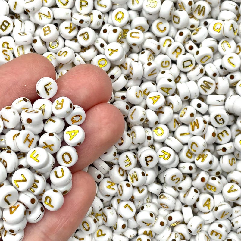 Alphabet Beads - Etsy