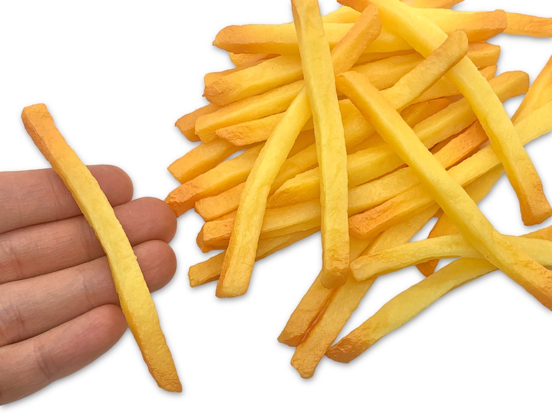 10pcs Fake French Fries - Realistic Faux Food for Craft Supplies or ...
