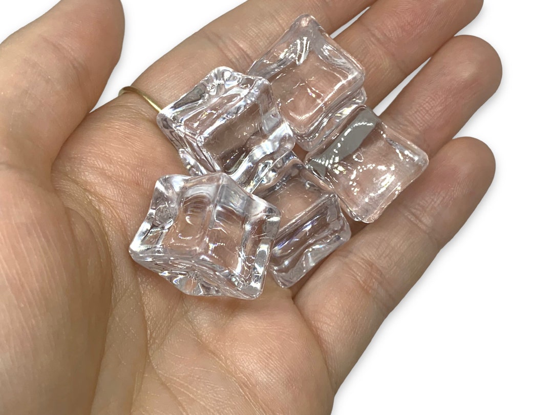 5pcs Fake Ice Cubes - Fake Bake Supplies - Slime Charms - Realistic ...