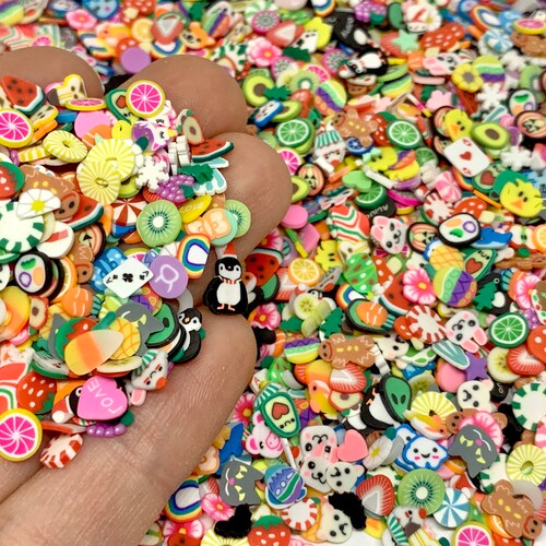 Goldfish Fimo Slices Polymer Clay Fish Embellishments for - Etsy