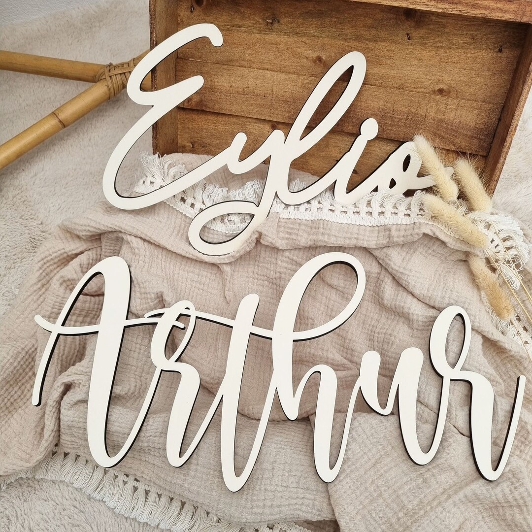 Personalized Wooden First Name – Wall Decoration for Children’s Baby ...