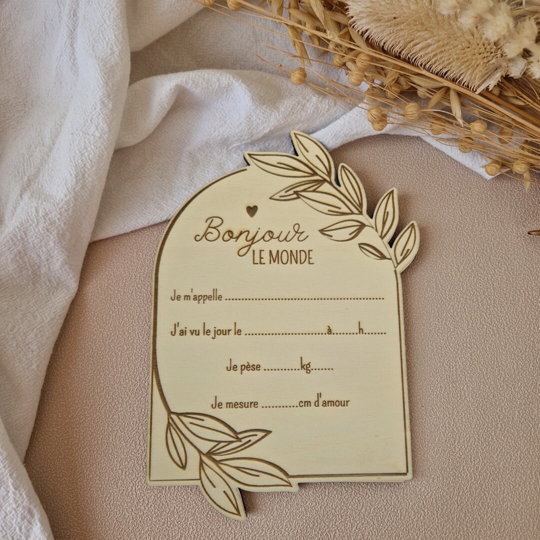 Hello World Card Birth Card - Etsy