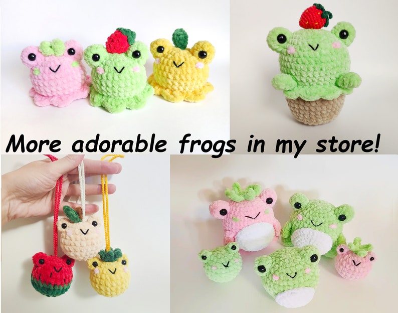 Toys & Games Strawberry frog plush toy Green frog stress buddy Cute ...