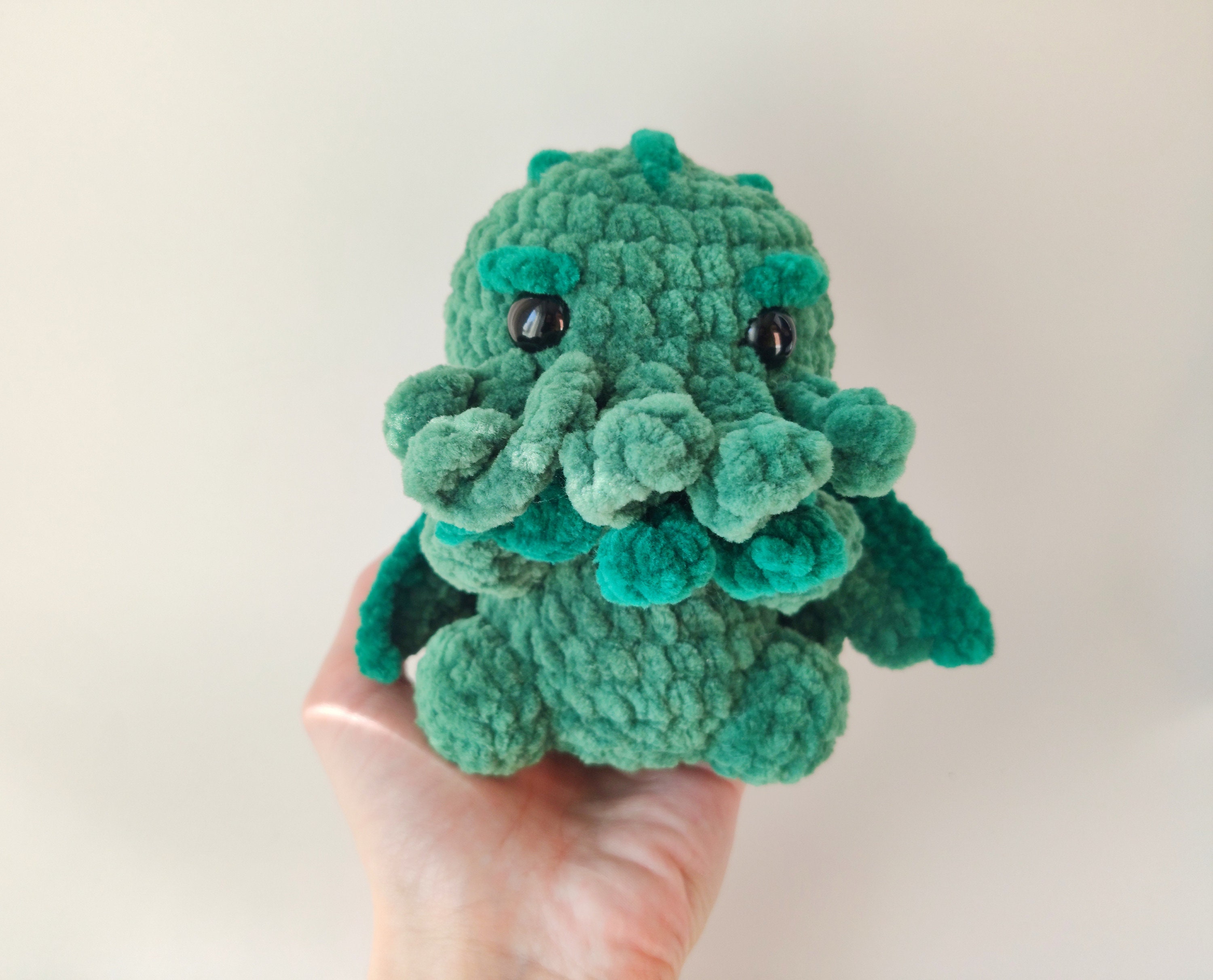 Baby Cthulhu monster plush toy Gothic plush gift Green sea | Etsy