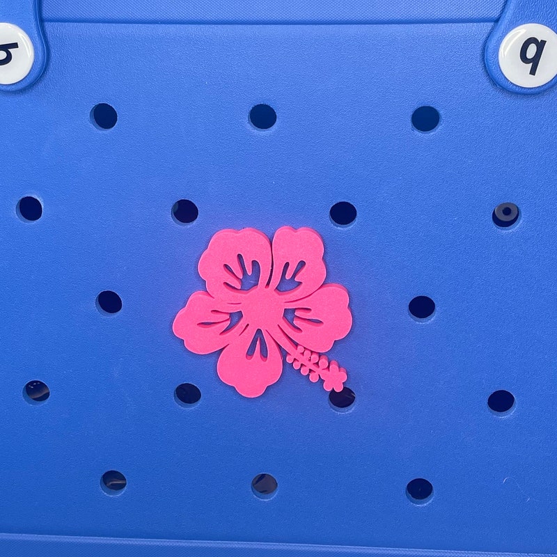 Hawaiian Flower Bag Tag - Etsy