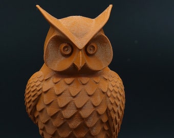 Copper Owl Statue - Etsy