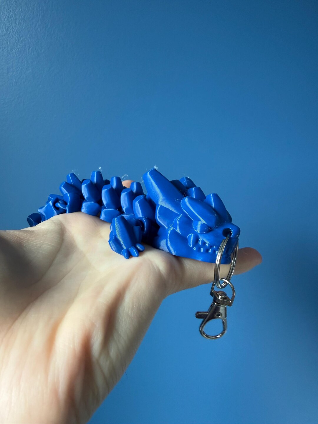 3d Printed Dragon Keychain– Articulated Fantasy Dragon Gift, Cute ...