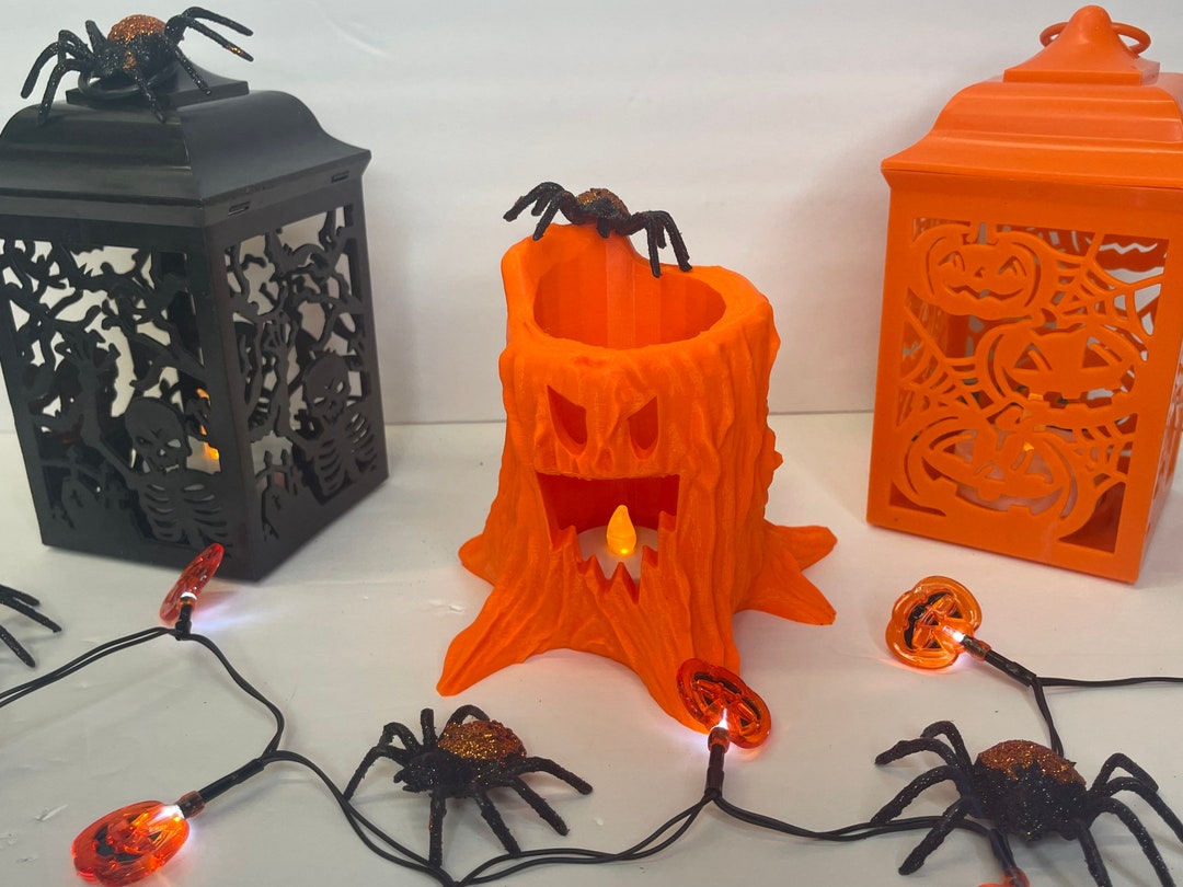 Spooky Tree Stump, Candle Holder, Halloween Decor, Gag Gift, Home Decor ...