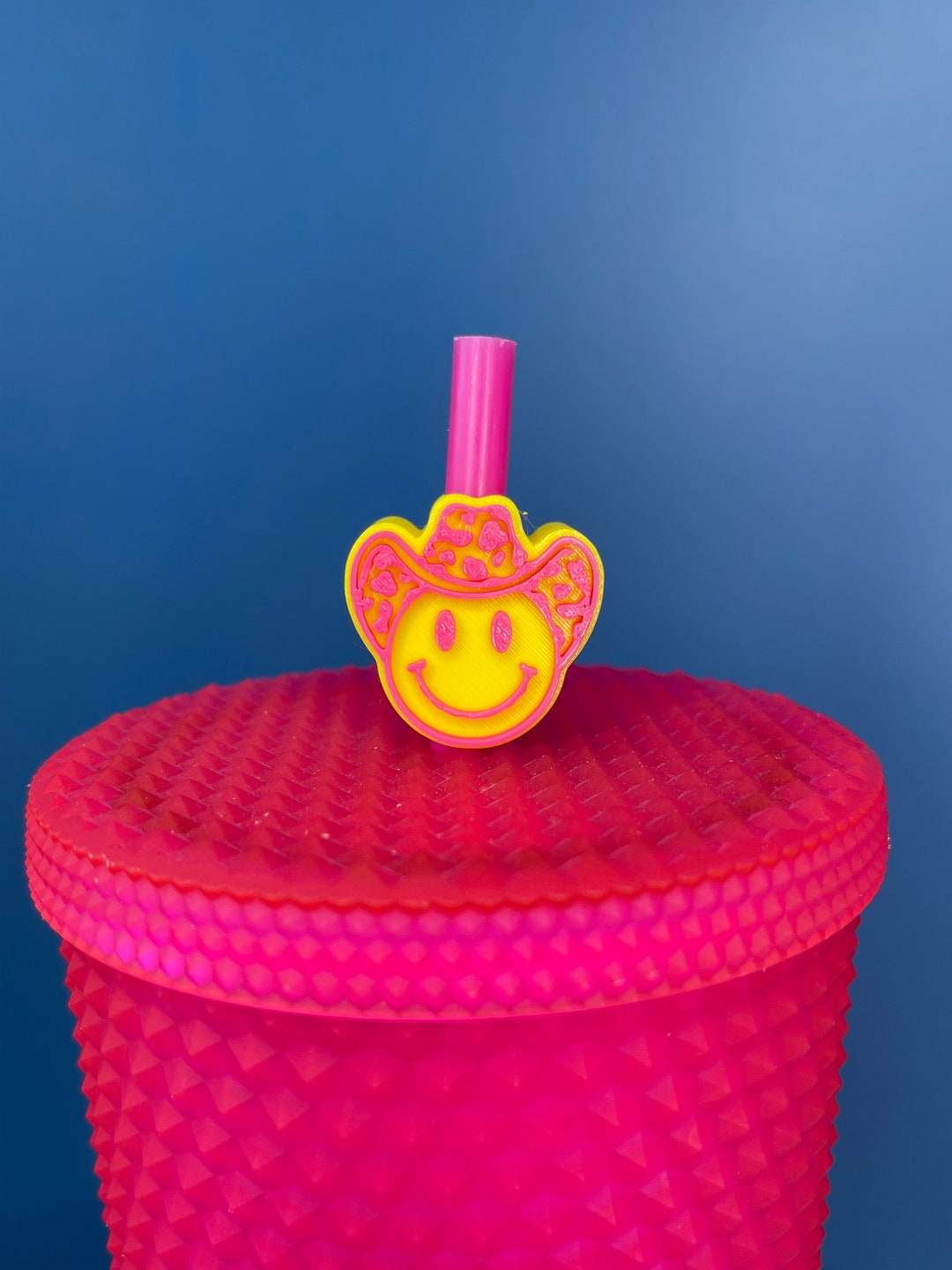 Cowboy Straw Topper | Cup Decorations | Straw Buddy | Happy Cowboy - Etsy