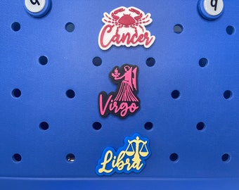 Zodiac Sign Bogg Bag Charms - Etsy