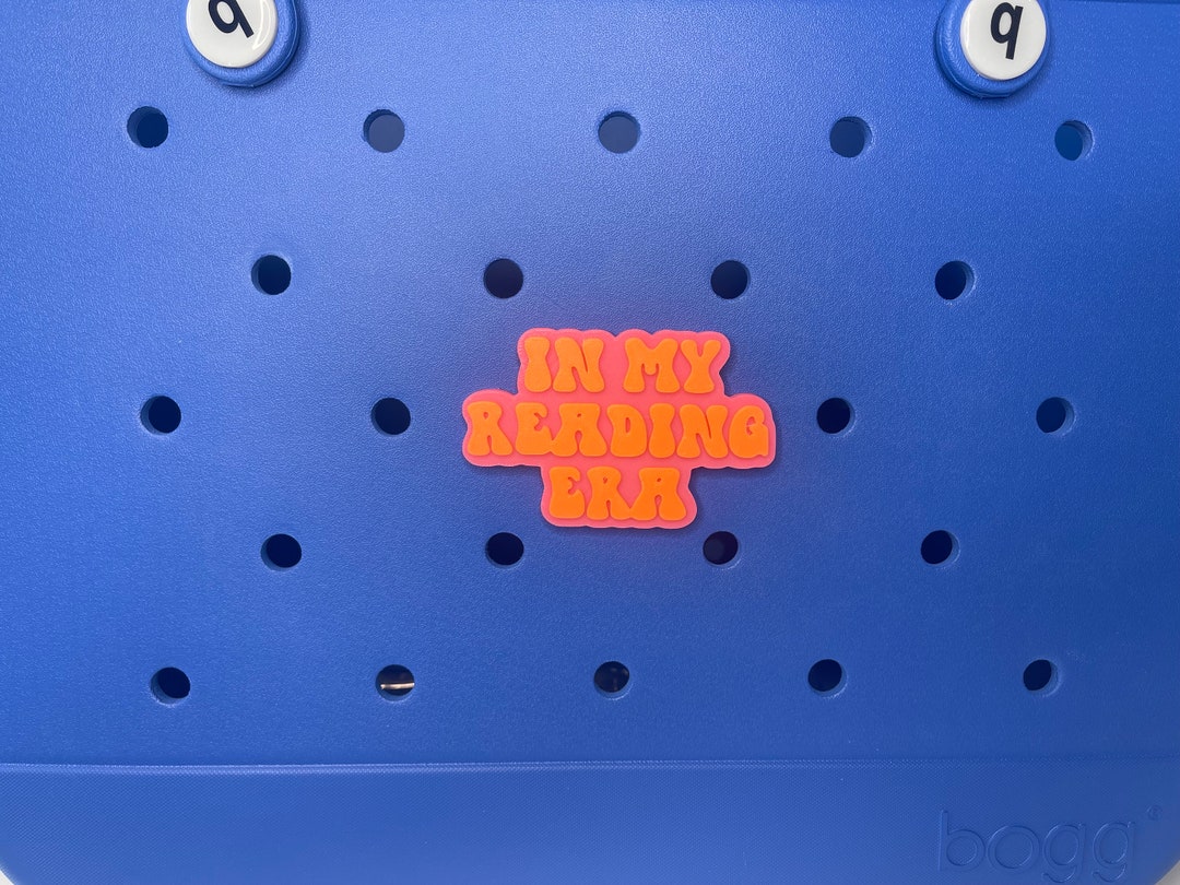 In My Reading Era Bogg Bag Charm, Bogg Bag Accessories, Reading Charms ...