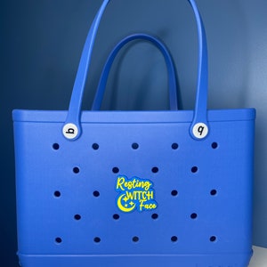 Resting Witch Face Bogg Bag Charm | Bogg Bag Accessories | Bogg Bag ...