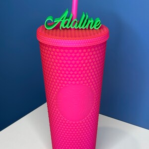 Custom Cursive Name Straw Topper – Personalized Party Favor - Etsy