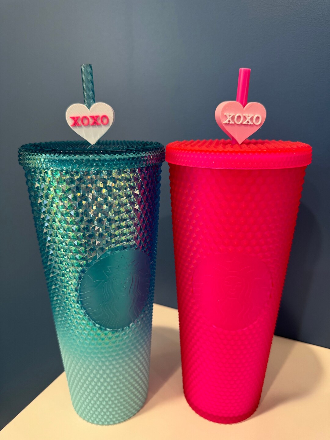 Xoxo Valentine's Day Straw Topper Conversation Hearts Starbucks Charms ...